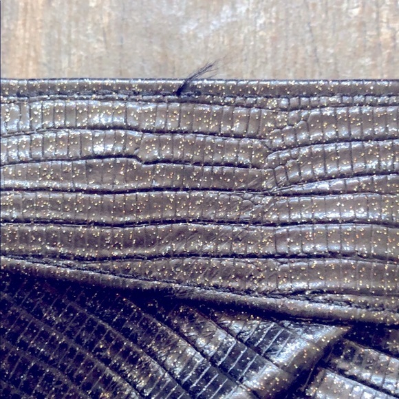 Lauren Merkin | Bags | Lauren Merkin Metallic Dk Gray With Gold Flecks ...